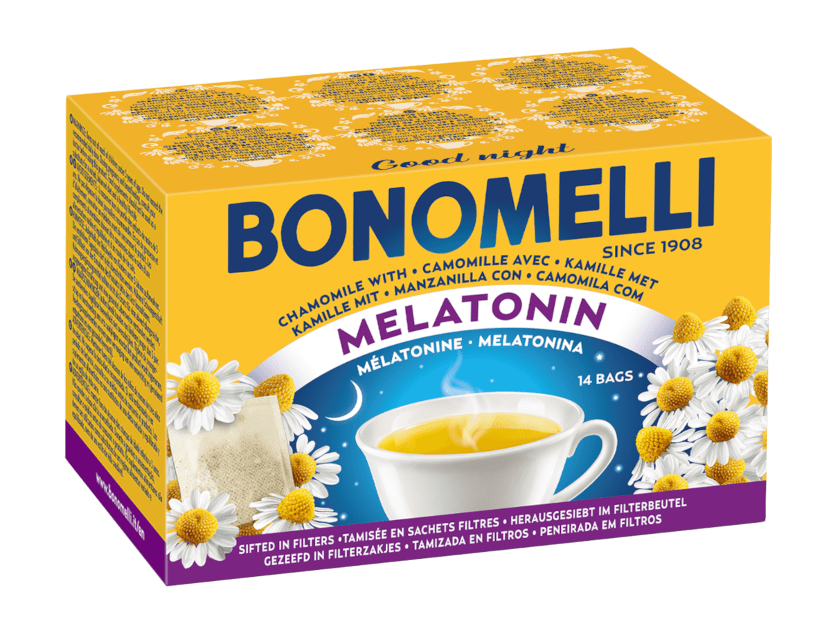 Bonomelli Sifted Chamomile with Melatonin, 14 Filter Bags, 35g ...