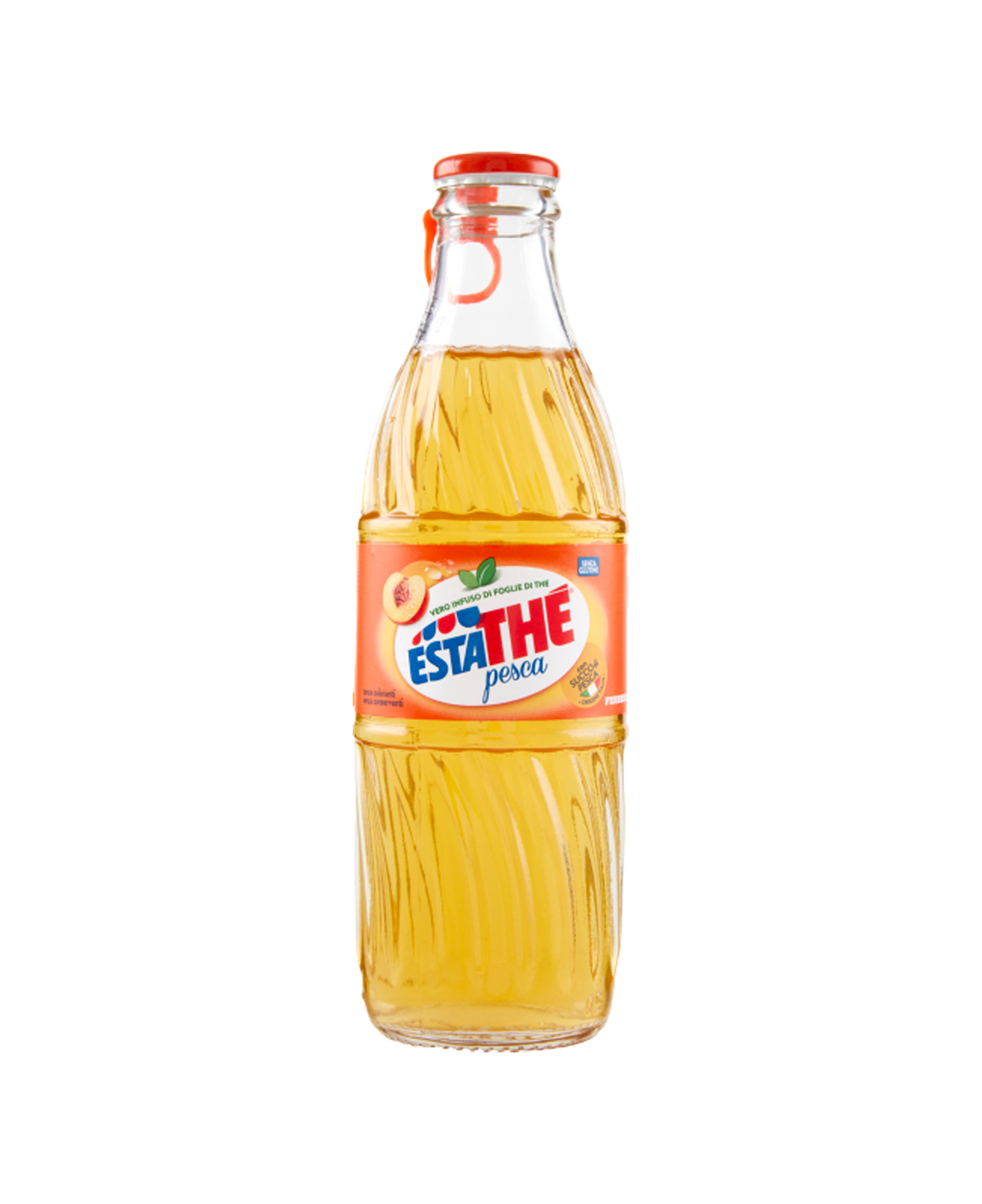 Estathé Peach (Pesca) – Italian Iced Tea in Glass Bottle, 250 ml ...
