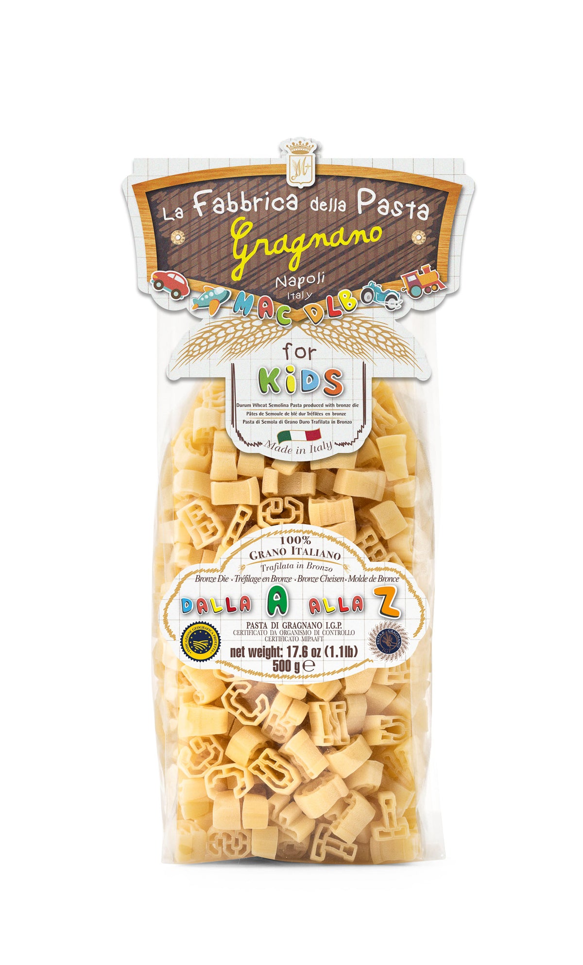 La Fabbrica Della Pasta Alphabet Pasta for Kids, Letterine, #464, 17.6 ...