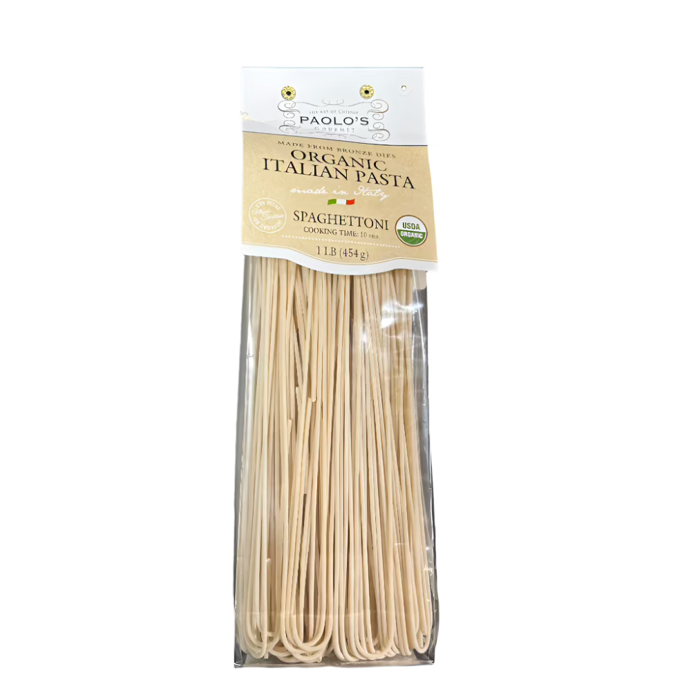 Paolo's Organic Italian Pasta Spaghettoni, 16 oz | 454g — Piccolo's ...