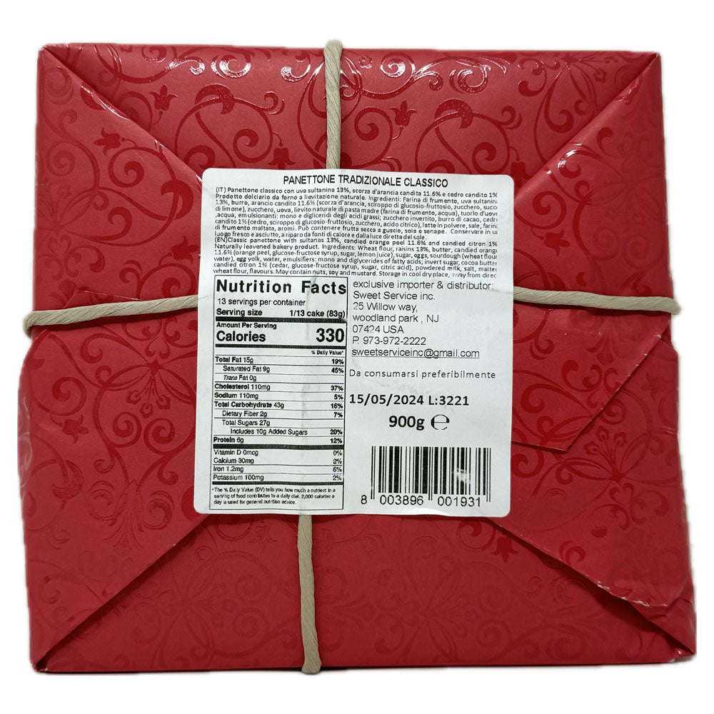 Santangelo Panettone Classic, 900g — Piccolo's Gastronomia Italiana