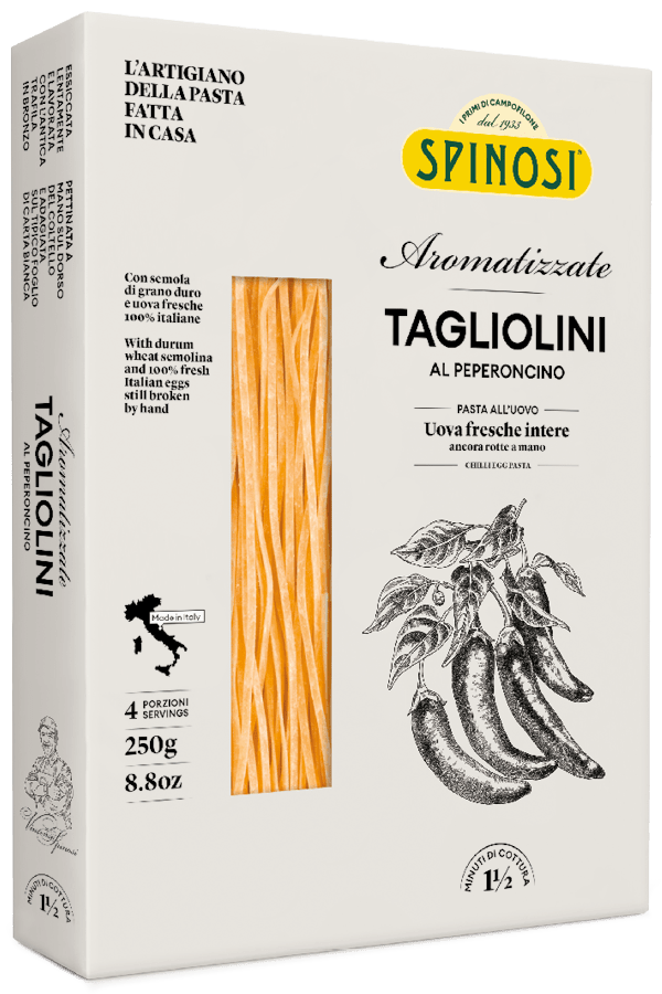 Spinosi Egg Tagliolini W/ Chili Pepper Pasta, 8.8 oz | 250g — Piccolo's ...