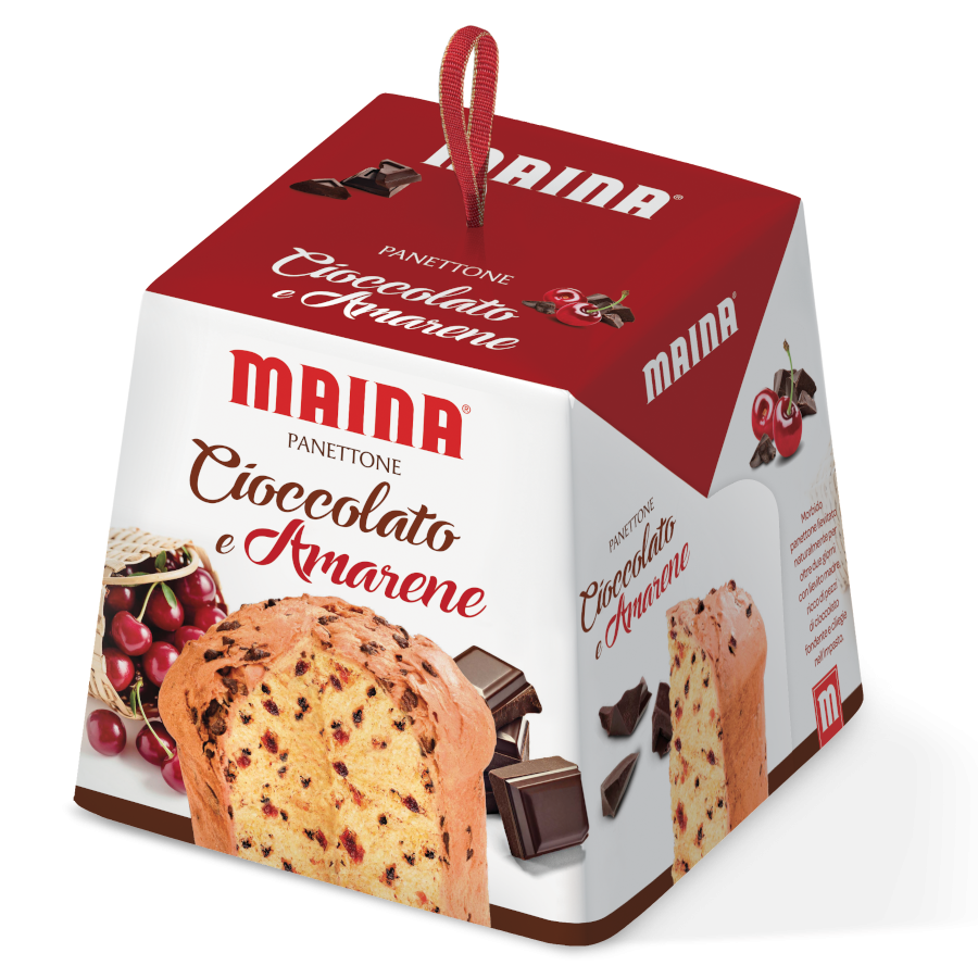 Maina Chocolate & Cherry Panettone, Cioccolato & Amarene, 26.45 oz | 7 ...