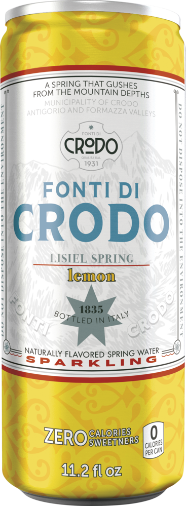 Fonti Di Crodo Lemon Sparkling Water, Made in Italy, 6 Pack 11.2 fl oz — Piccolo's Gastronomia ...