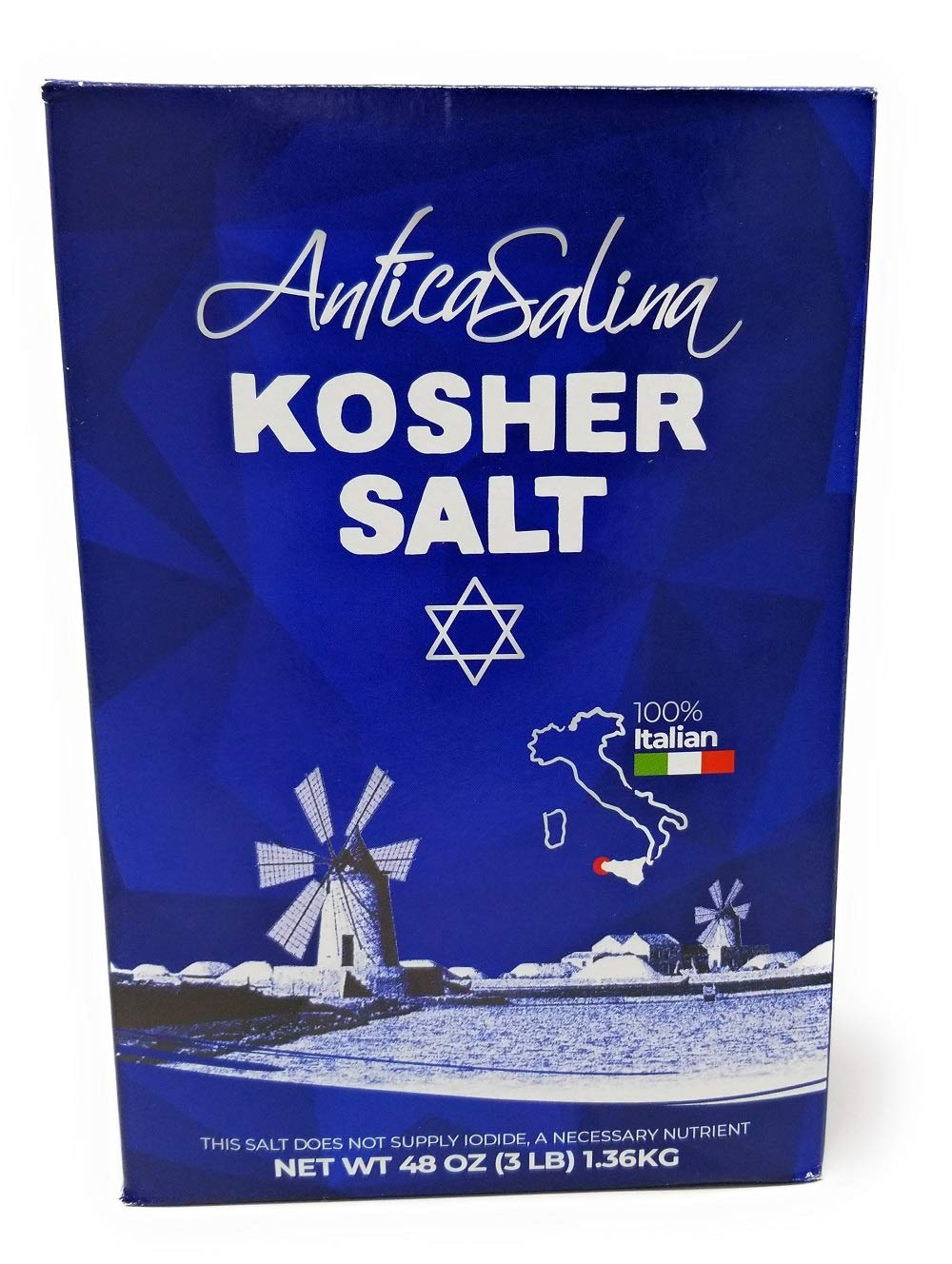 Antica Salina Kosher Sea Salt, 48 oz | 1.36 kg — Piccolo's Gastronomia ...