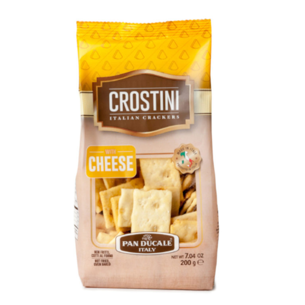 Pan Ducale Crostini Italian Crackers with Cheese, 7.04 oz | 200g ...
