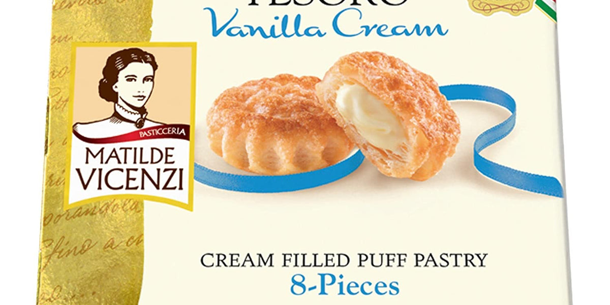 Vicenzi Tesoro Vanilla, Cream Puff Pastry, 2.29 oz | 65g — Piccolo's ...
