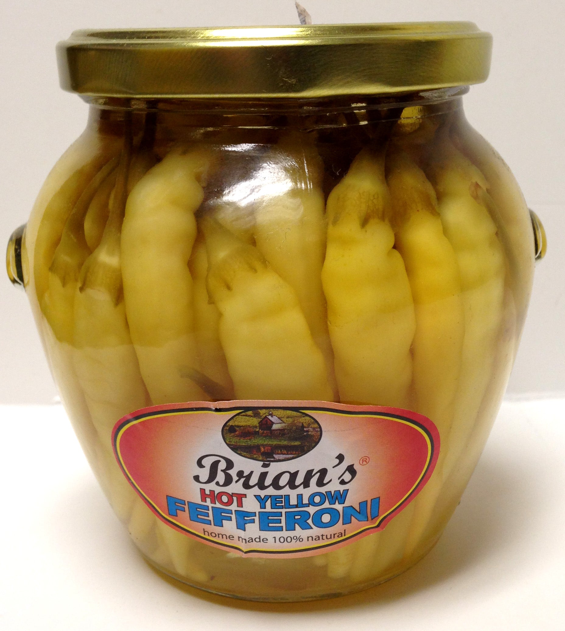 Brian's Hot Yellow Fefferoni, 550g — Piccolo's Gastronomia Italiana