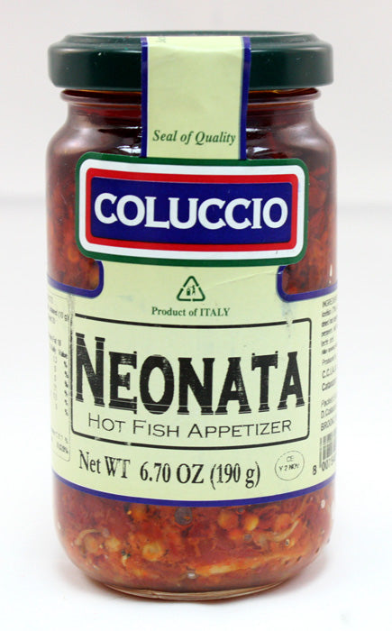 Coluccio Neonata Hot Fish Appetizer 6.70 oz Jar — Piccolo's Gastronomia ...