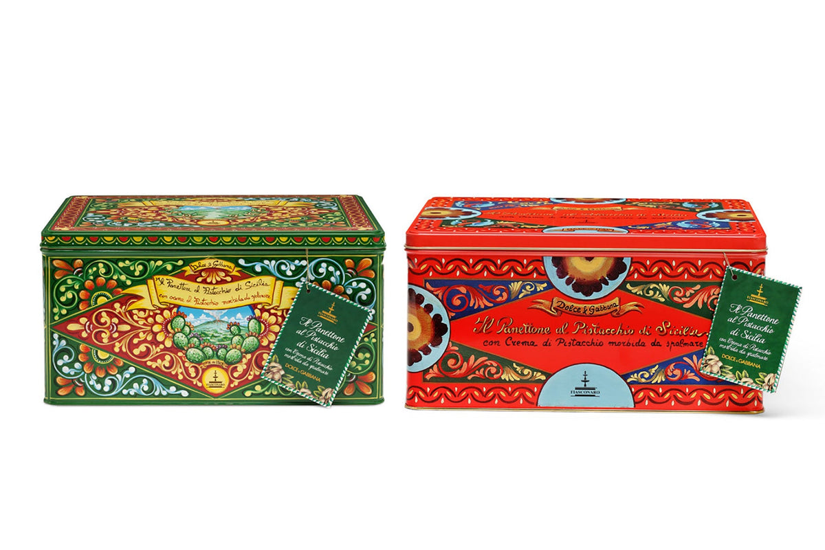 Fiasconaro Dolce & Gabbana Sicilian PISTACHIO PANETTONE IN SMALL TIN ...