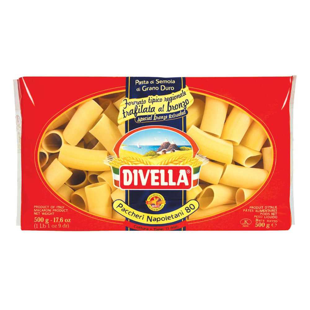 Divella Paccheri Napoletani, #80, 1.1 lb | 500g — Piccolo's Gastronomia ...