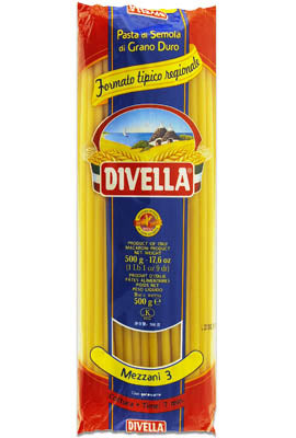 Divella Mezzani Pasta, #3 1LB — Piccolo's Gastronomia Italiana