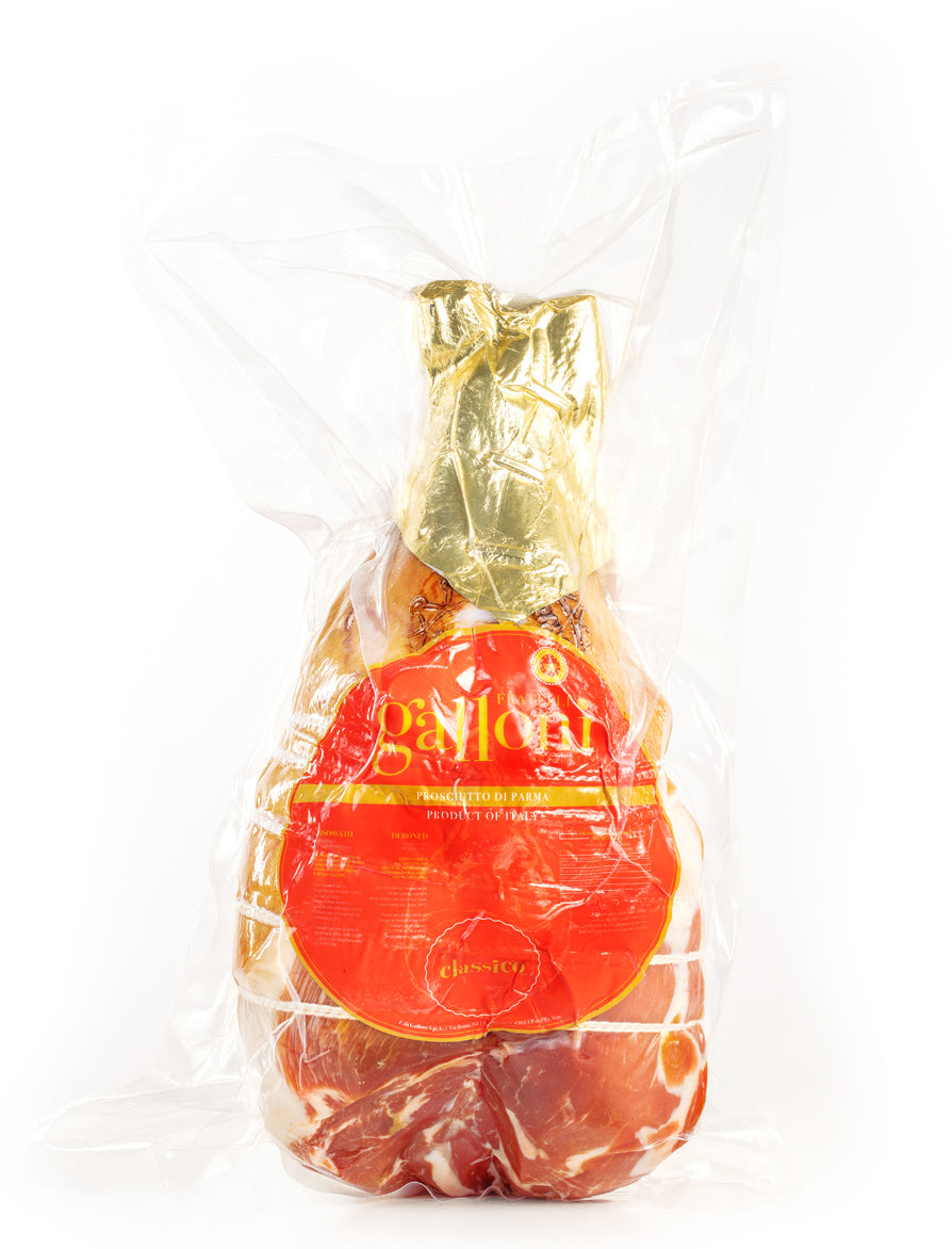 Galloni Red Label Prosciutto Di Parma, Rounded, Aged 16 months, Approx ...