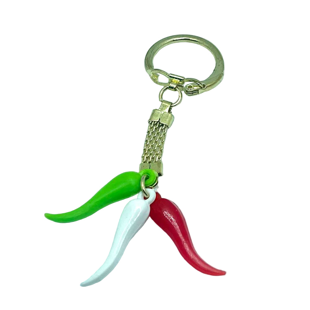 Italian Flag Pepper Keychain — Piccolo's Gastronomia Italiana