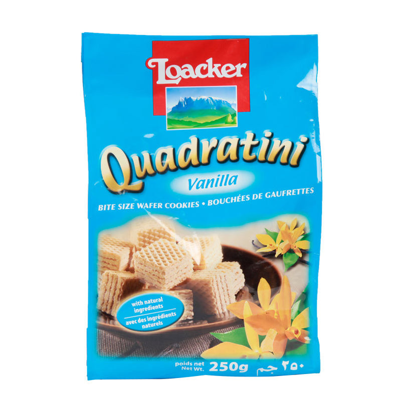 Loacker Quadratini Bite Size Wafers, Vanilla, 8.82 oz | 250g — Piccolo ...
