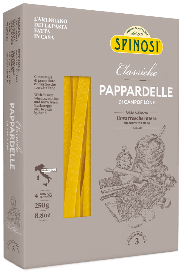 Spinosi Egg Pappardelle Pasta, 8.8 oz | 250g — Piccolo's Gastronomia ...