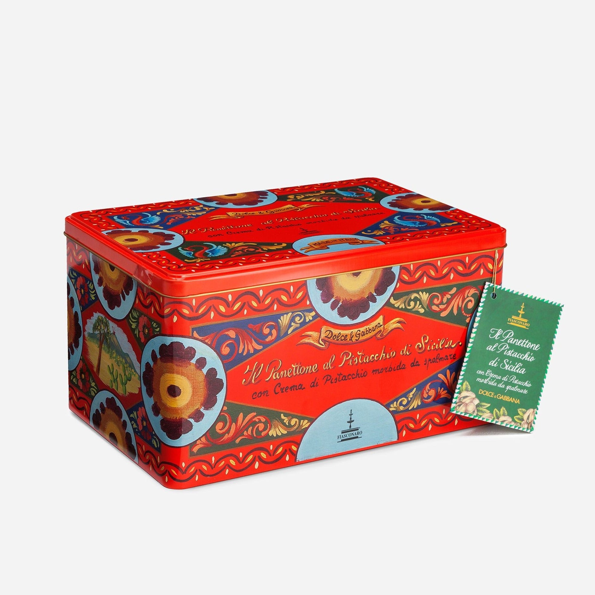 Fiasconaro Dolce & Gabbana Sicilian PISTACHIO PANETTONE IN SMALL TIN ...