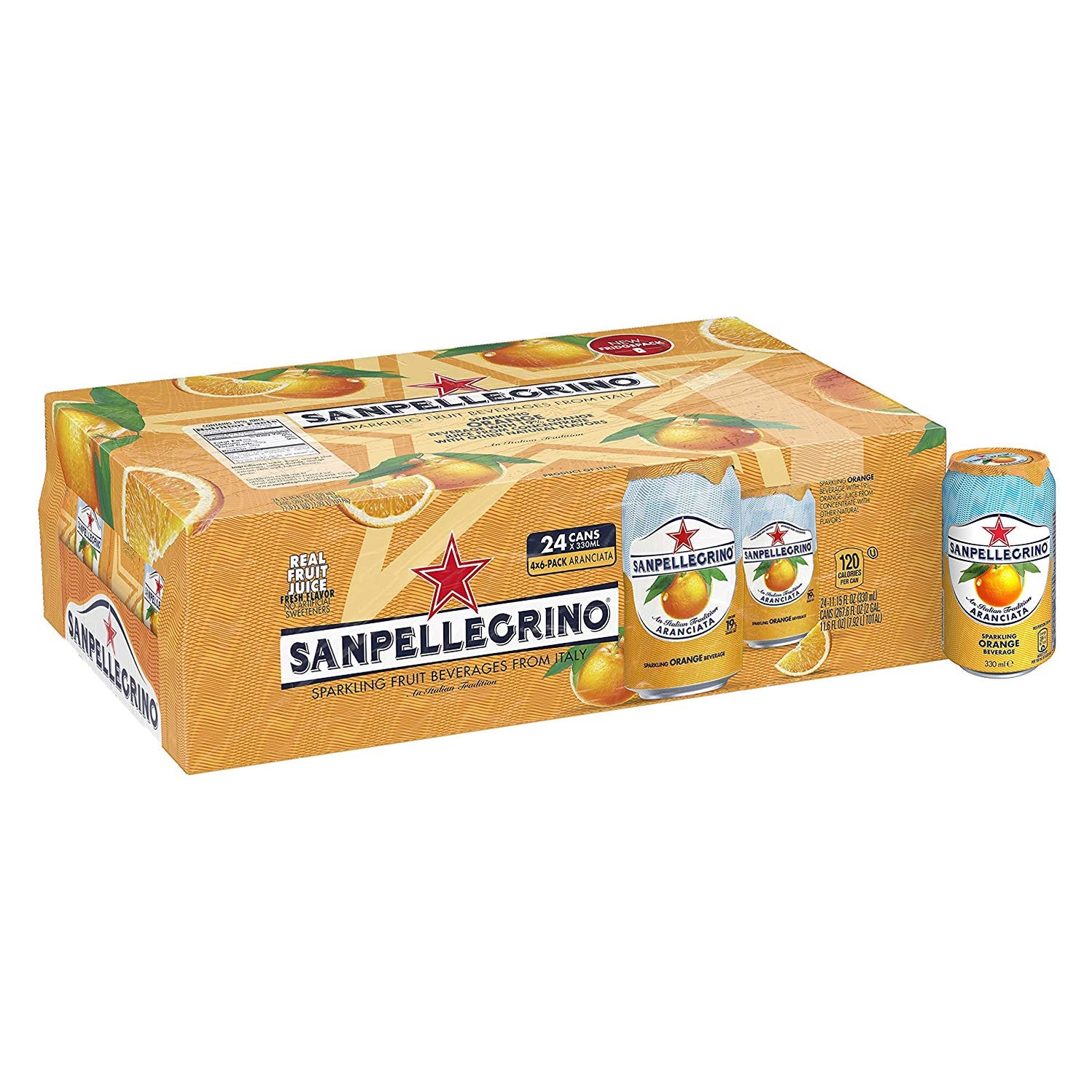 Sanpellegrino Orange Sparkling Fruit Beverage, 11.15 fl oz. Can ...