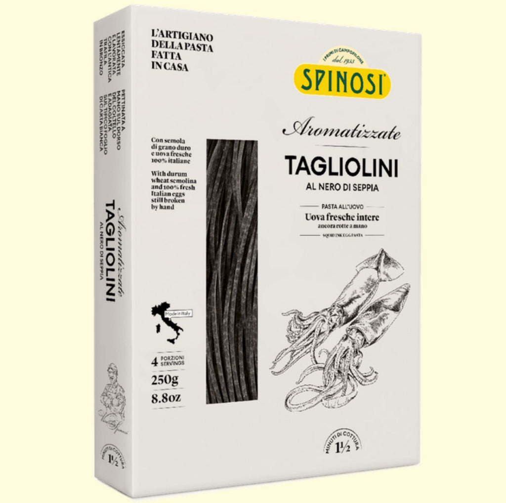 Spinosi Tagliolini with Squid Ink Pasta, 8.8 oz | 250g — Piccolo's ...
