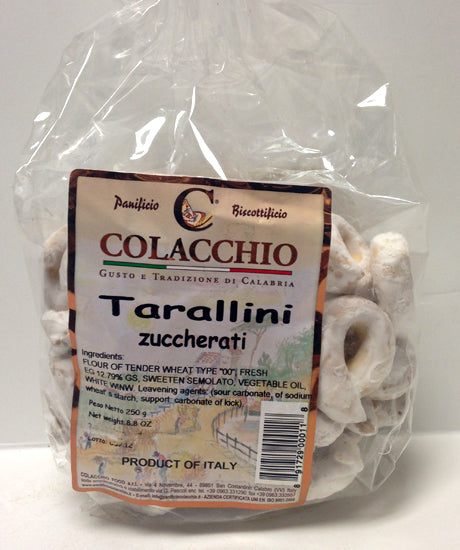 Colacchio Tarallini Zuccherati, 250g — Piccolo's Gastronomia Italiana