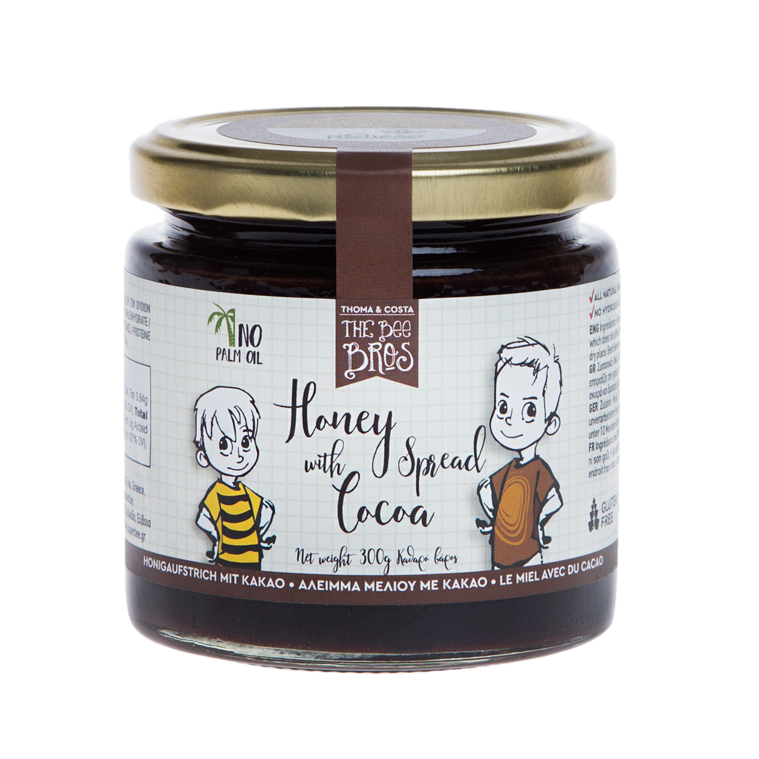 The Bee Bros Honey Spread With Cocoa, 10.58 oz | 300g — Piccolo's Gastronomia Italiana