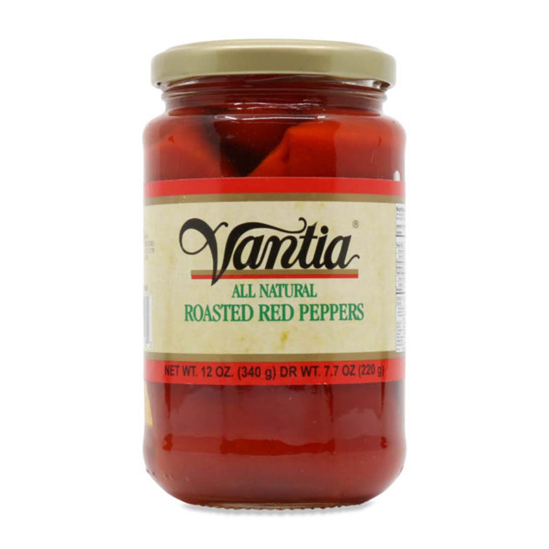 Vantia Roasted Red Peppers, 12 oz — Piccolo's Gastronomia Italiana