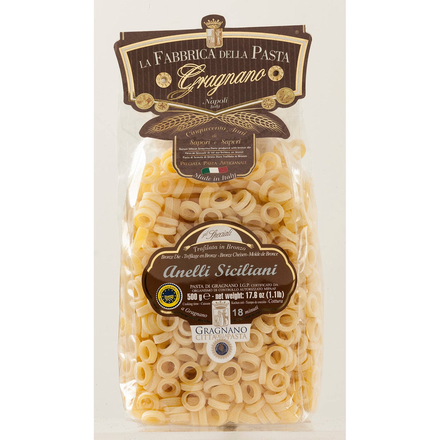 La Fabbrica Della Pasta Anelli Siciliani #453, 500gr — Piccolo's ...