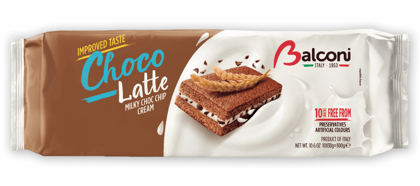 Balconi Choc Latte, Milky Choc Chip Cream, 10.6 oz | 300g — Piccolo's ...