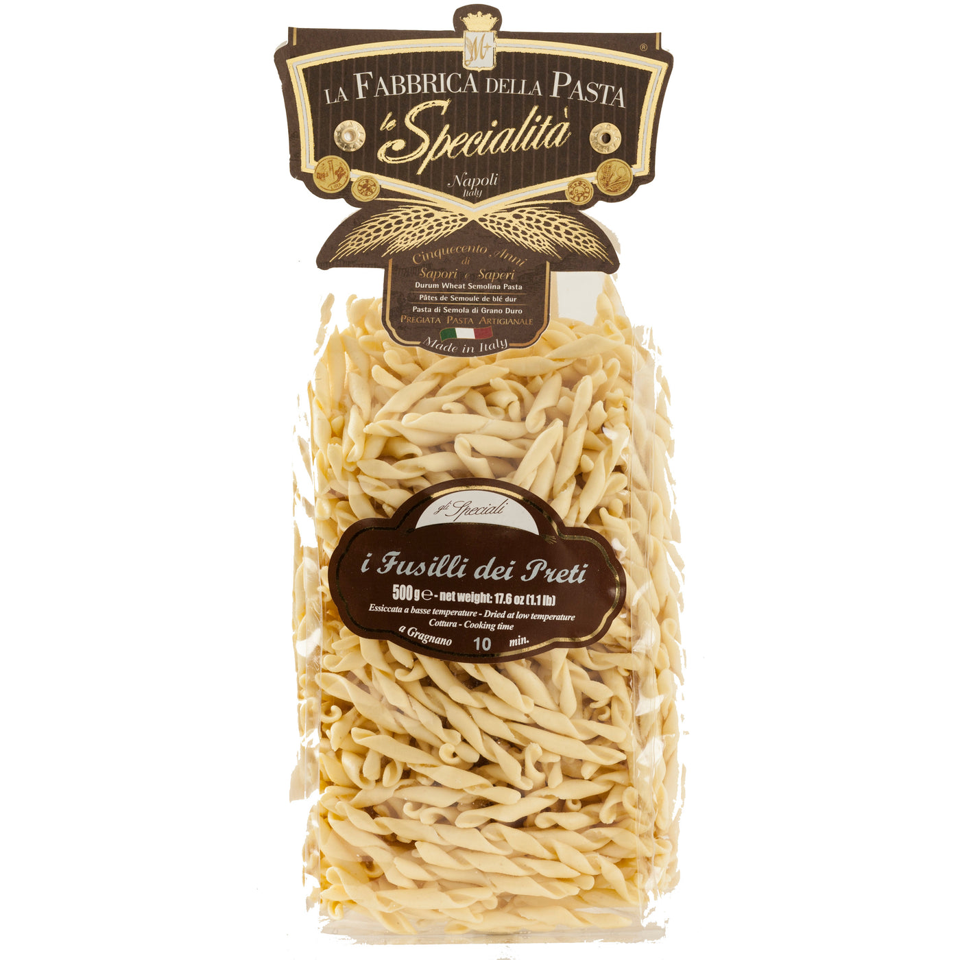 La Fabbrica Della Pasta i Fusilli Dei Preti, #715, 17.6 oz | 500gr ...