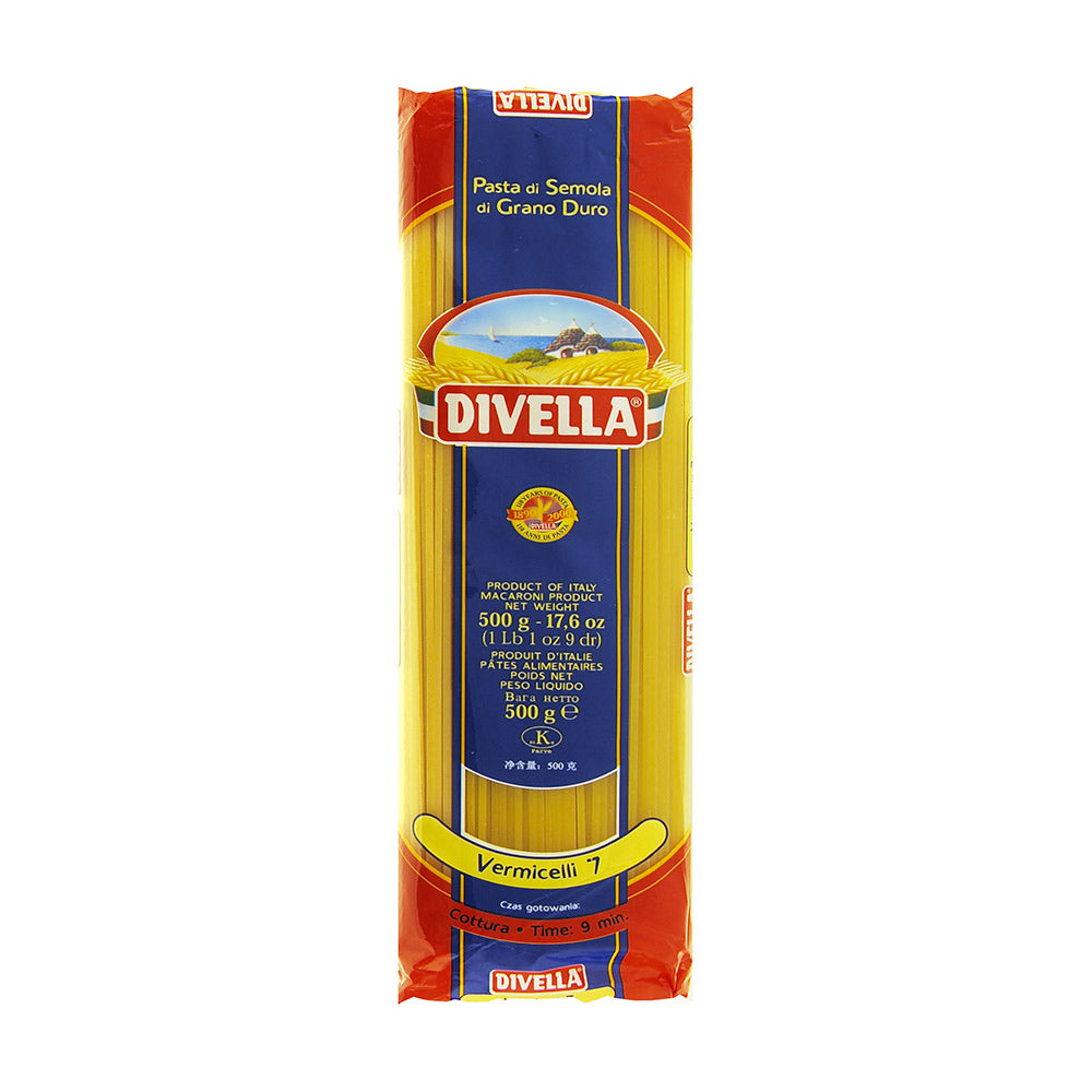 Divella Vermicelli Pasta, #7, 17.6 oz | 500g — Piccolo's Gastronomia ...