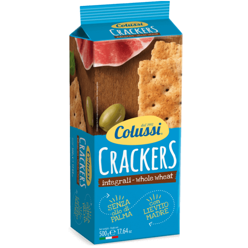 Colussi Crackers Whole Wheat, 500g — Piccolo's Gastronomia Italiana