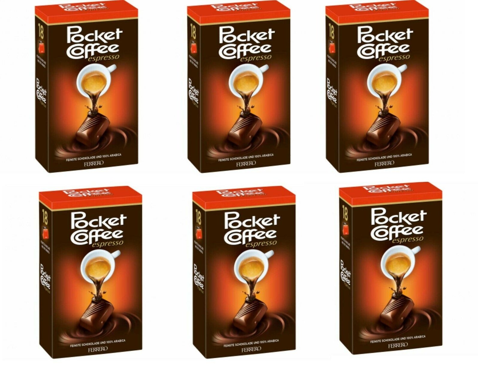 Ferrero Pocket Coffee Espresso, 18 Pack 225g — Piccolo's Gastronomia ...